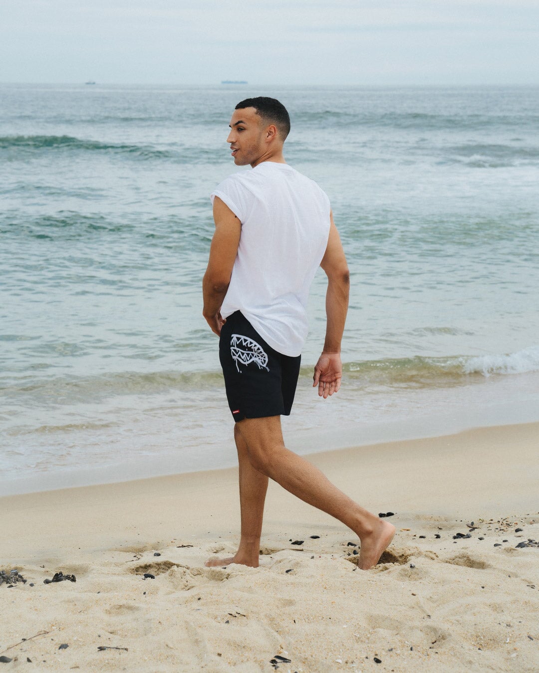 WHITE DRIP SWIM SHORTS – SPRAYGROUND ISRAEL